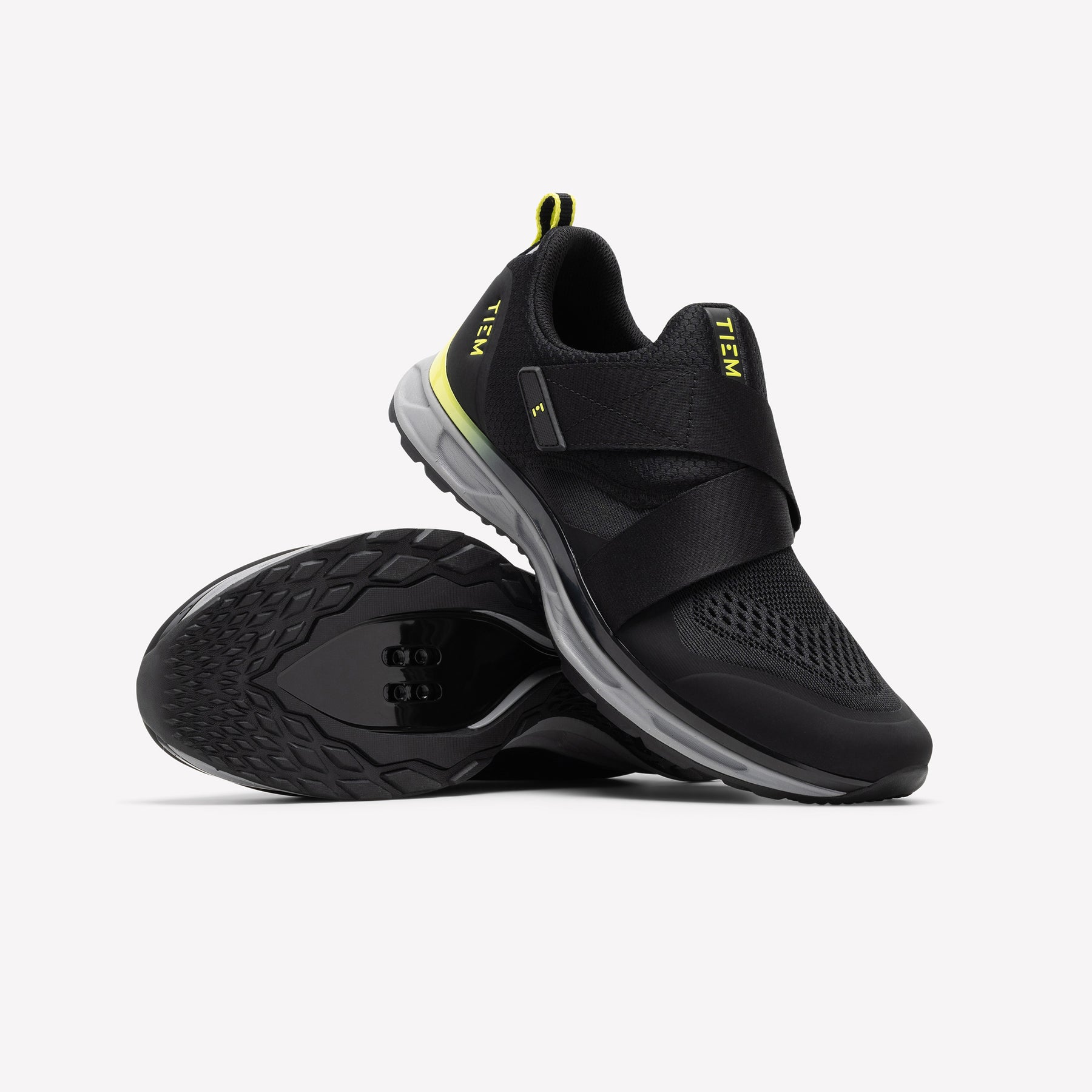 Men's Slipstream Cycling Shoe - Black/Citron - TIEM